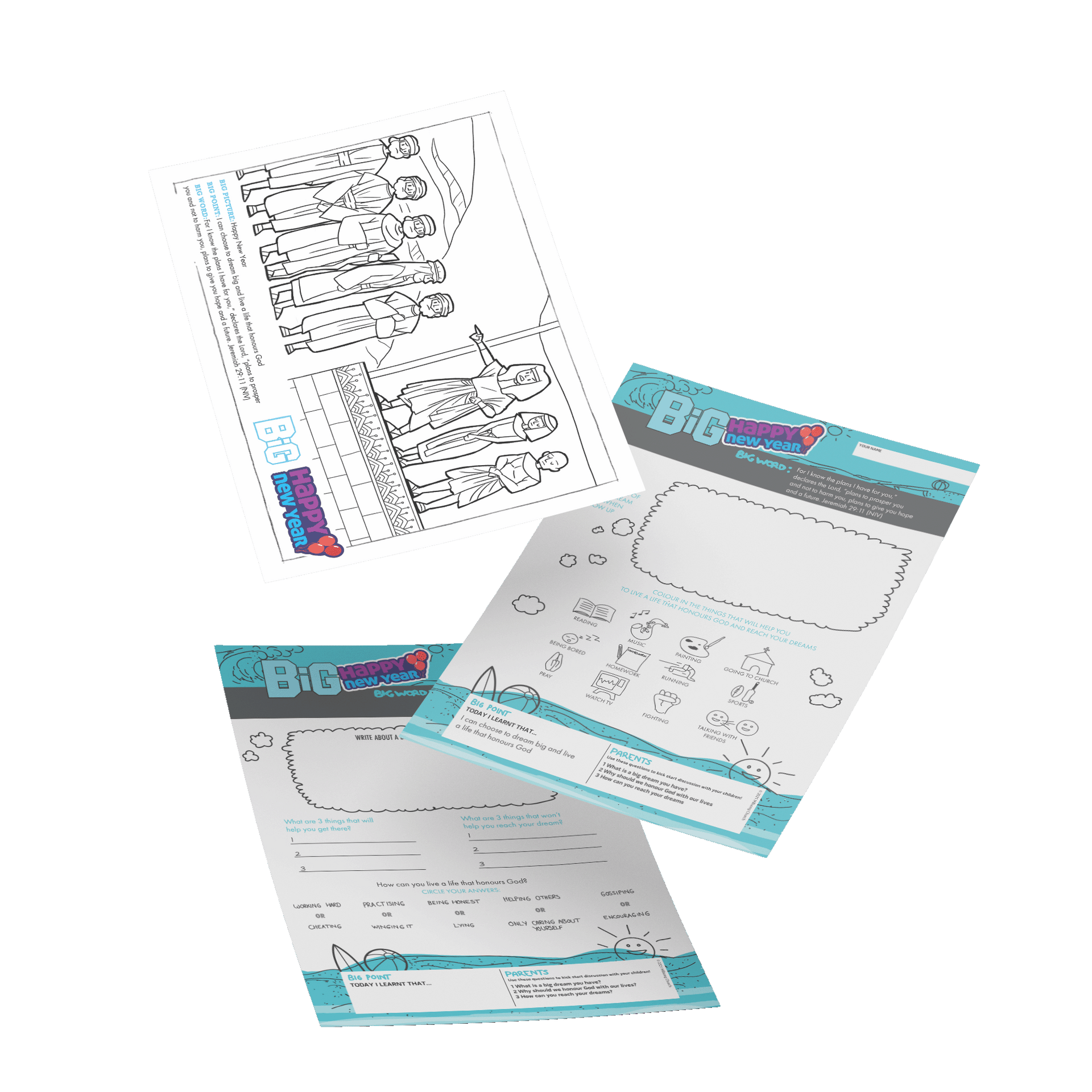 Happy New Year Activity Pages – HILLSONG RESOURCES